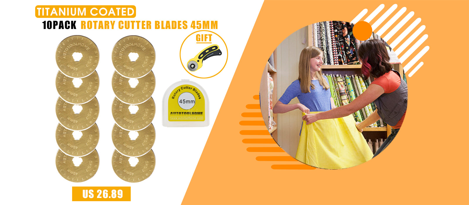 AUTOTOOLHOME: DIY Tool Supplier, Craft Supplies & Sewing Rotary Cutter