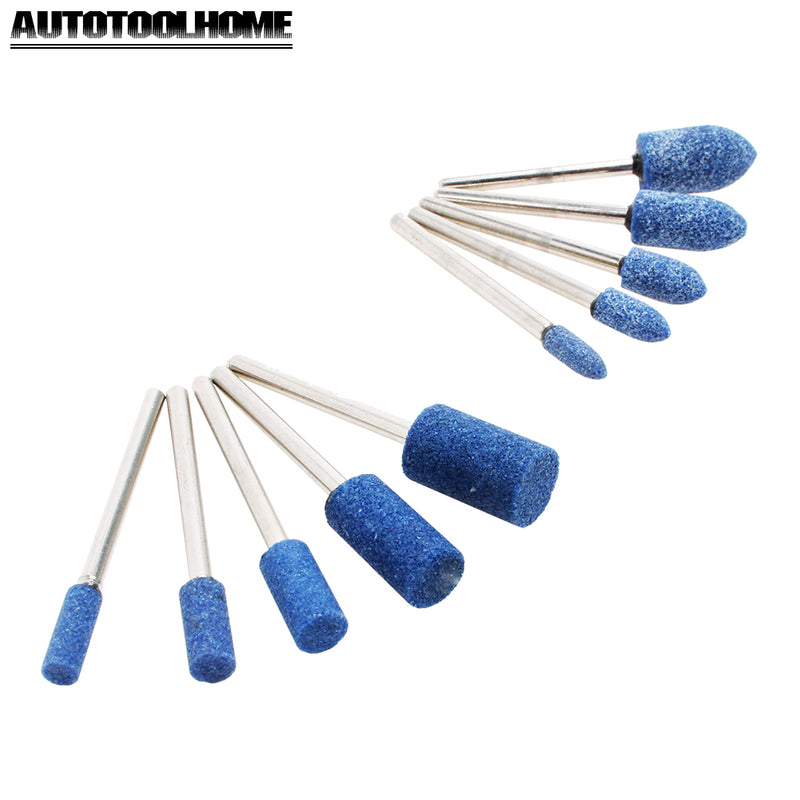AUTOTOOLHOME 1/8" Shank Abrasive Mounted Stone Grinding Bits Wheel Hea