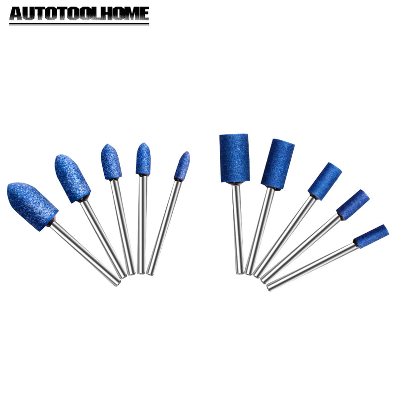 AUTOTOOLHOME 1/8" Shank Abrasive Mounted Stone Grinding Bits Wheel Hea
